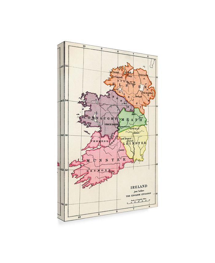 Trademark Global William Brenton Boggs 'Map Of Ireland, 1588 To 1610 ...