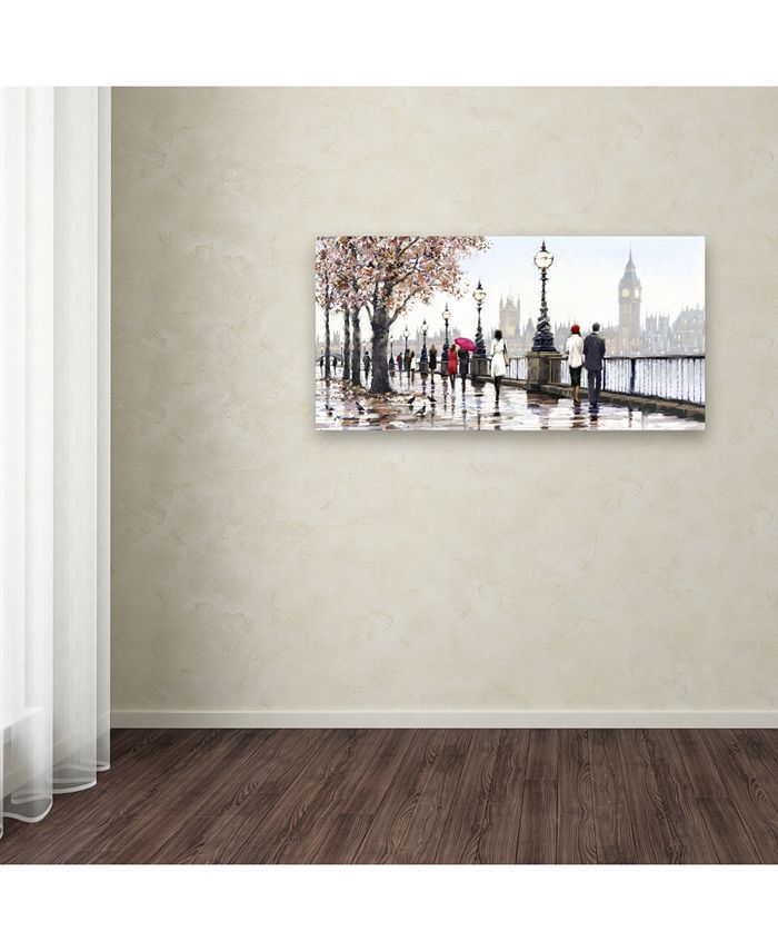 Trademark Global The Macneil Studio 'Thames View' Canvas Art - 10" x 19 ...