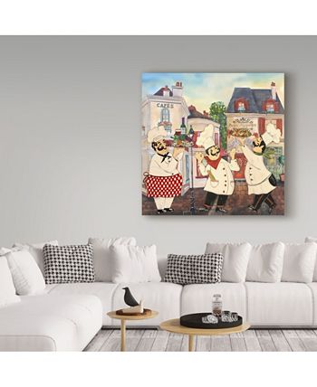 Trademark Global Jean Plout 'Italian Chefs' Canvas Art - 18" x 18" - Macy's