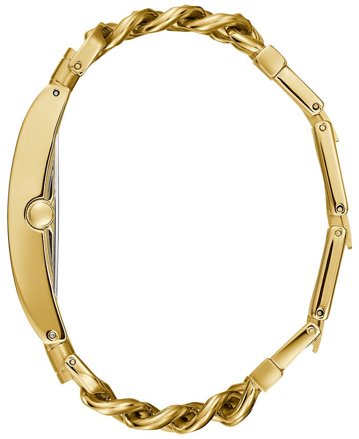 GUESS Gold-Tone Stainless Steel Chain Bracelet Watch 39x47mm - Macy's