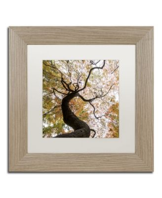 Kurt Shaffer 'Under a Japanese Maple 2' Matted Framed Art - 11" x 11 ...