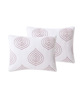 Cottage Classics Embroidered Ogee 3 Piece Full/Queen Quilt Set - Macy's