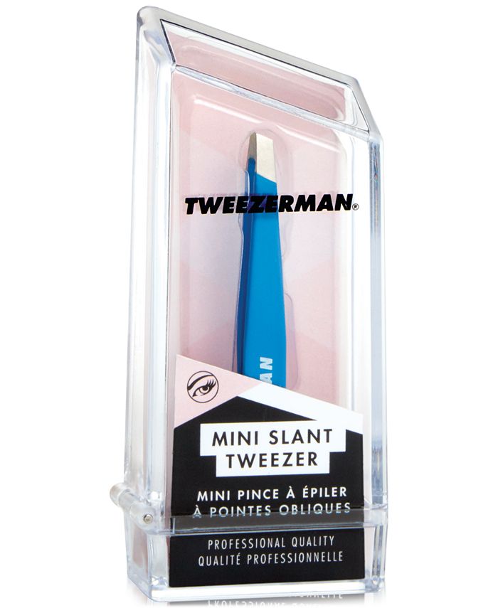 Tweezerman Blue Mini Slant Tweezer - Macy's
