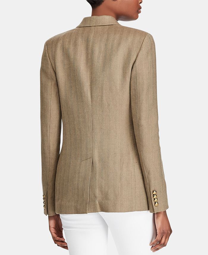 Lauren Ralph Lauren Herringbone Tweed Blazer - Macy's