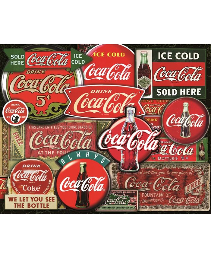 Springbok Puzzles Coca-Cola Classic Signs 1000 Piece Jigsaw Puzzle - Macy's