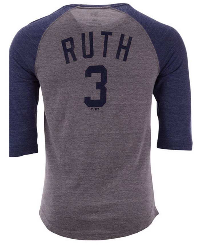 Majestic Men's Babe Ruth New York Yankees Coop Batter Up Raglan T-Shirt ...
