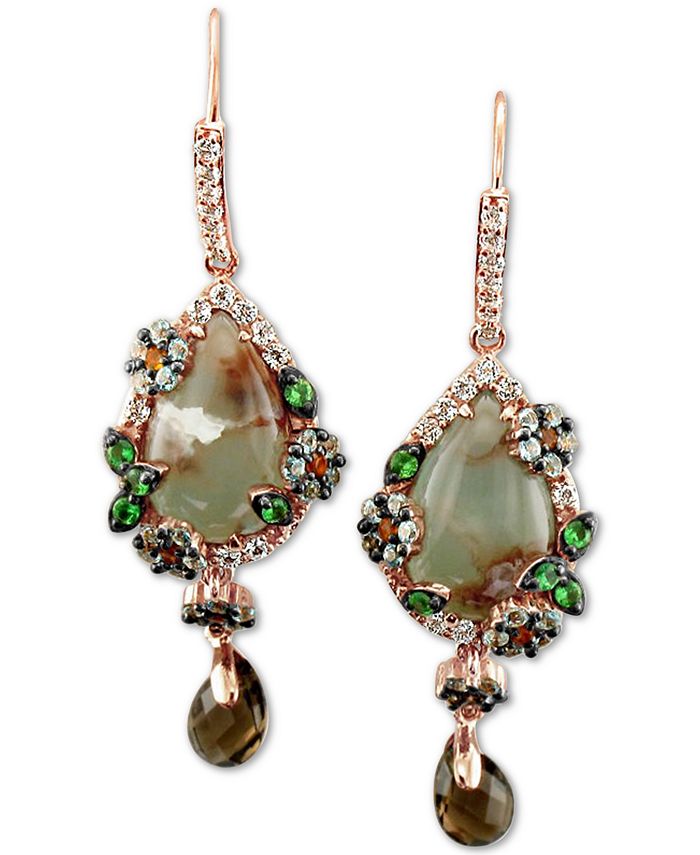 Le Vian Peacock Aquaprase (14 x 9mm) & Multi-Gemstone (2-5/8 ct. t.w ...