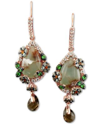 Le Vian® Peacock Aquaprase (14 x 9mm) & Multi-Gemstone (2-5/8 ct. t.w ...