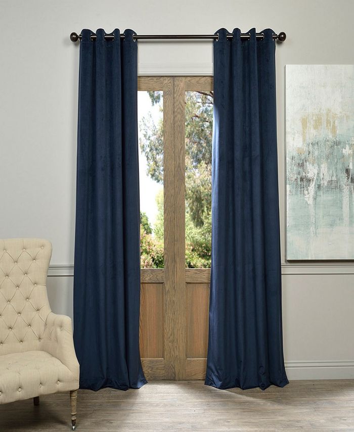 Exclusive Fabrics And Furnishings Signature Grommet Blackout Velvet 50 X