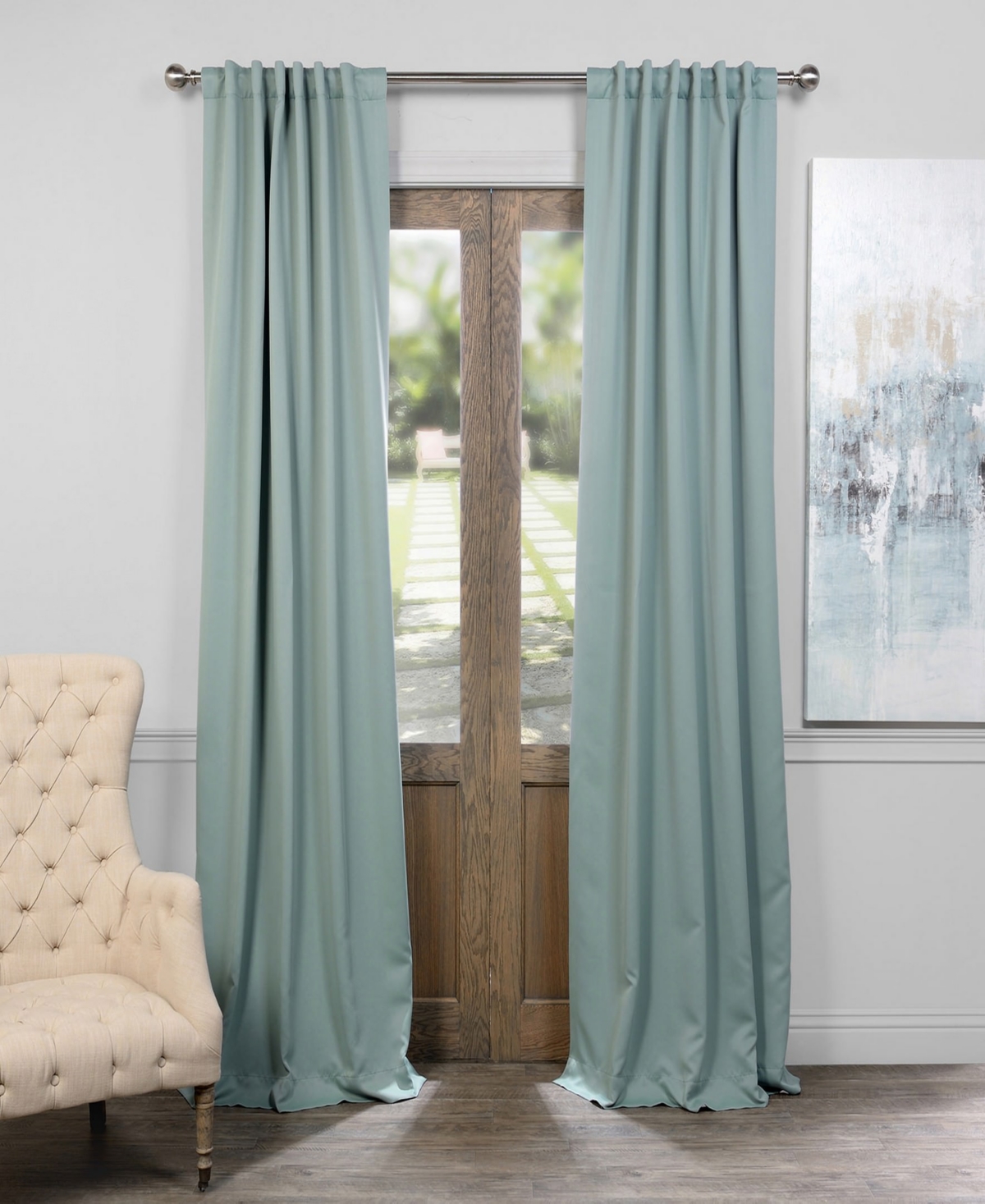 Click here for Half Price Drapes Room Darkening Curtain - Gray Bl... prices