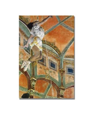 Edgar Degas 'Miss La La at The Cirque Fernando' Canvas Art - 24" x 16 ...