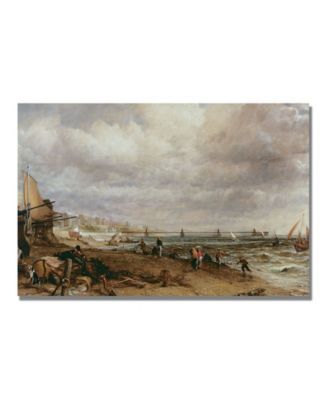 John Constable 'Marine Parade and Old Chain Pier' Canvas Art - 47" x 30 ...
