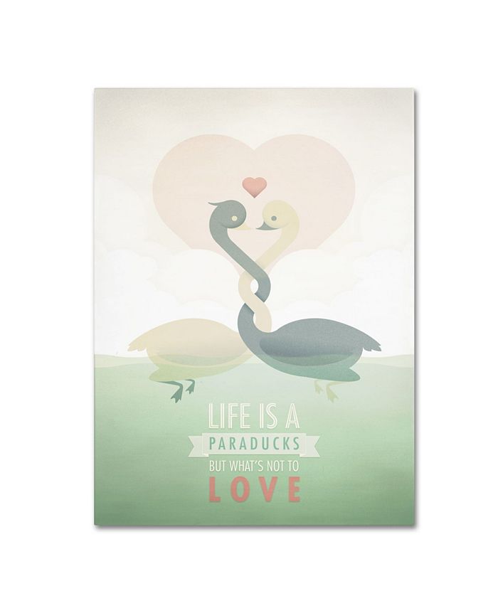 Trademark Global Christian Jackson 'Paraducks' Canvas Art - 24" x 16 ...