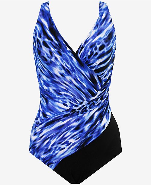 Miraclesuit Lynx Lazuli Oceanus One-Piece Tummy Control Swimsuit ...