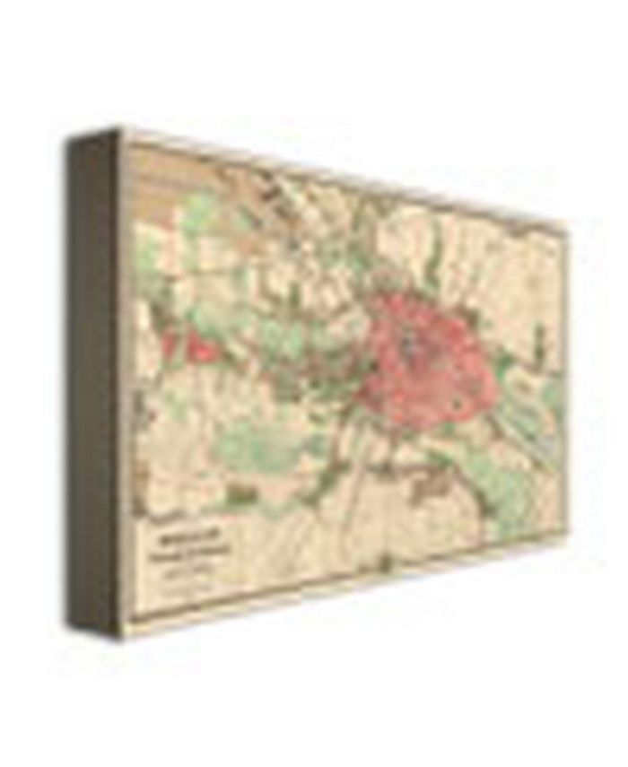 Trademark Global 'Map of Berlin 1857' Canvas Art - 32" x 22" & Reviews ...