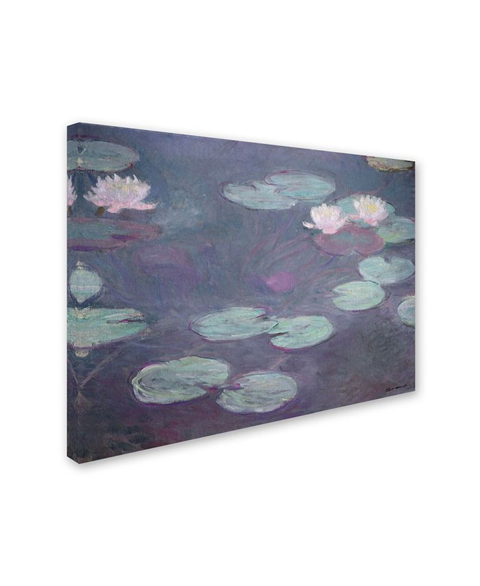 Trademark Global Claude Monet 'Pink Lilies 1897-1899' Canvas Art - 32 ...