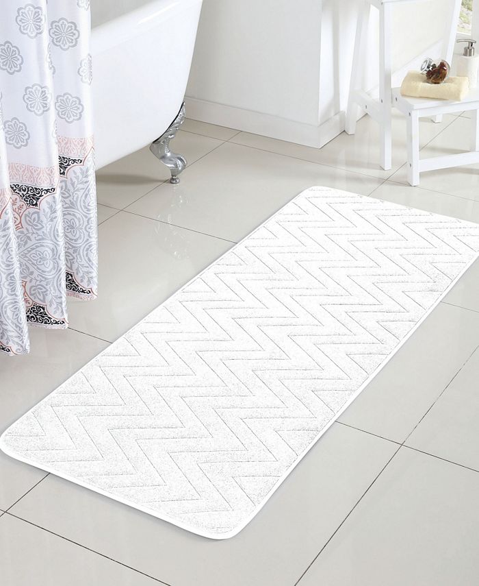 VCNY Home Chevron 24" x 60" Memory Foam Bath Runner - Macy's