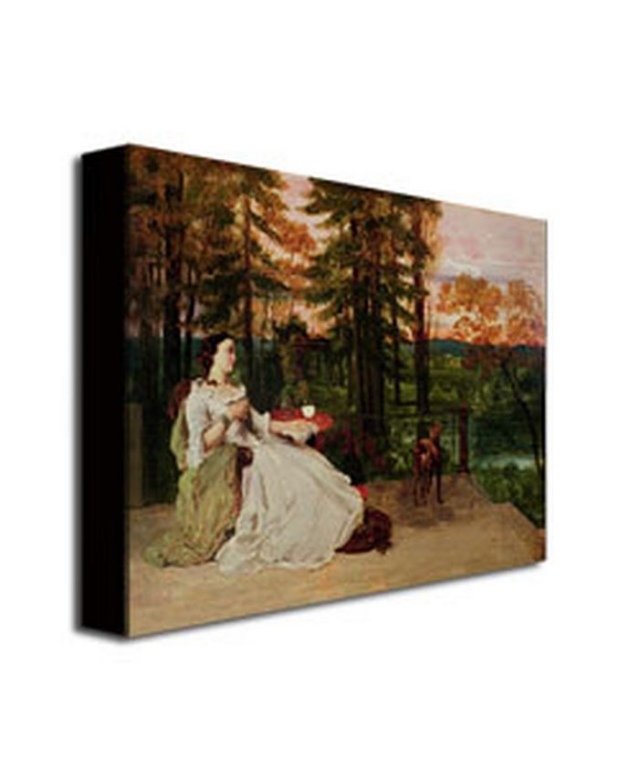 Trademark Global Gustave Courbet 'Woman of Frankfurt' Canvas Art - 24 ...