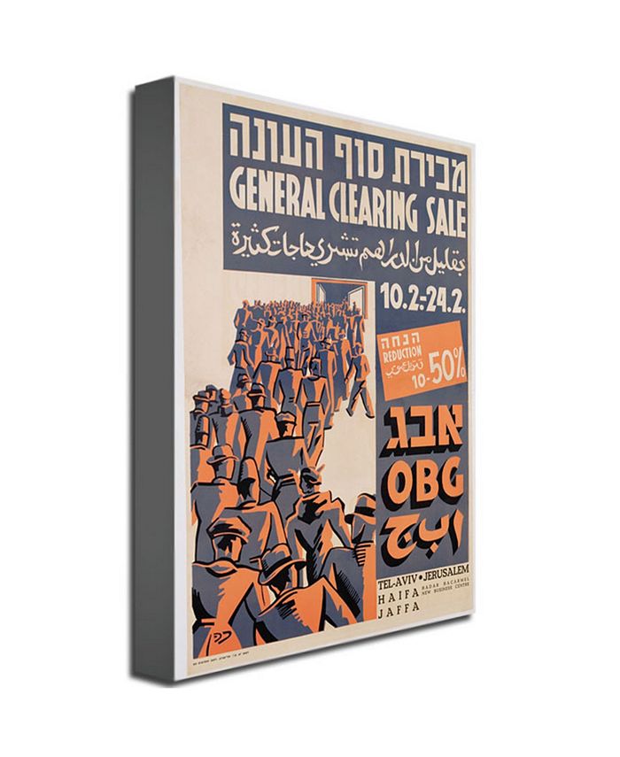 Trademark Global General Clearing Sale 1947' Canvas Art - 47" x 30 ...