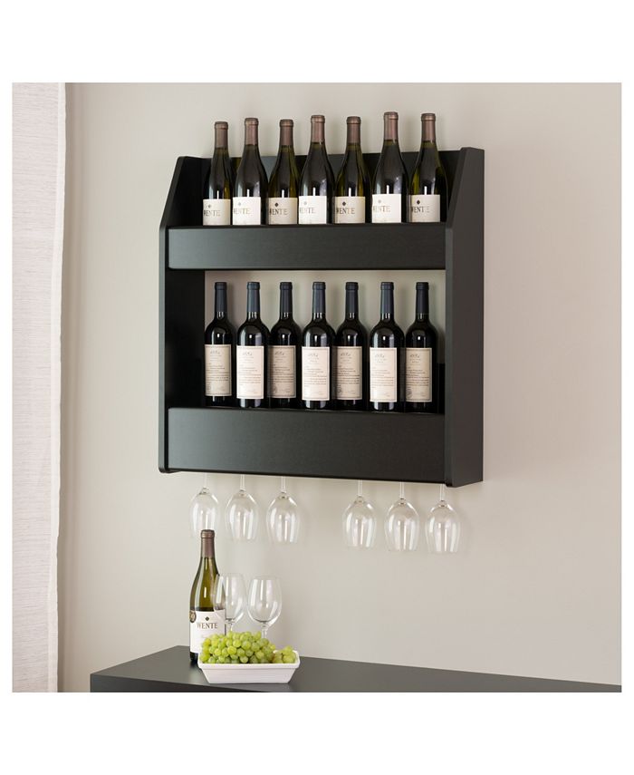 Prepac 2-Tier Floating Wine and Liquor Rack - Macy's