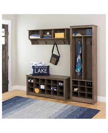 Prepac 18 Pair Shoe Storage Cubby Bench - Macy's