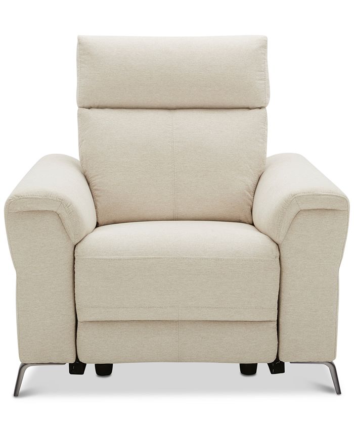 Furniture CLOSEOUT! Raymere 41" Fabric Power Motion Recliner & Reviews ...