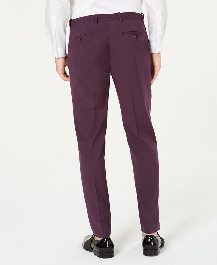 INC International Concepts INC Men's Slim-Fit Purple Pants, Created for ...