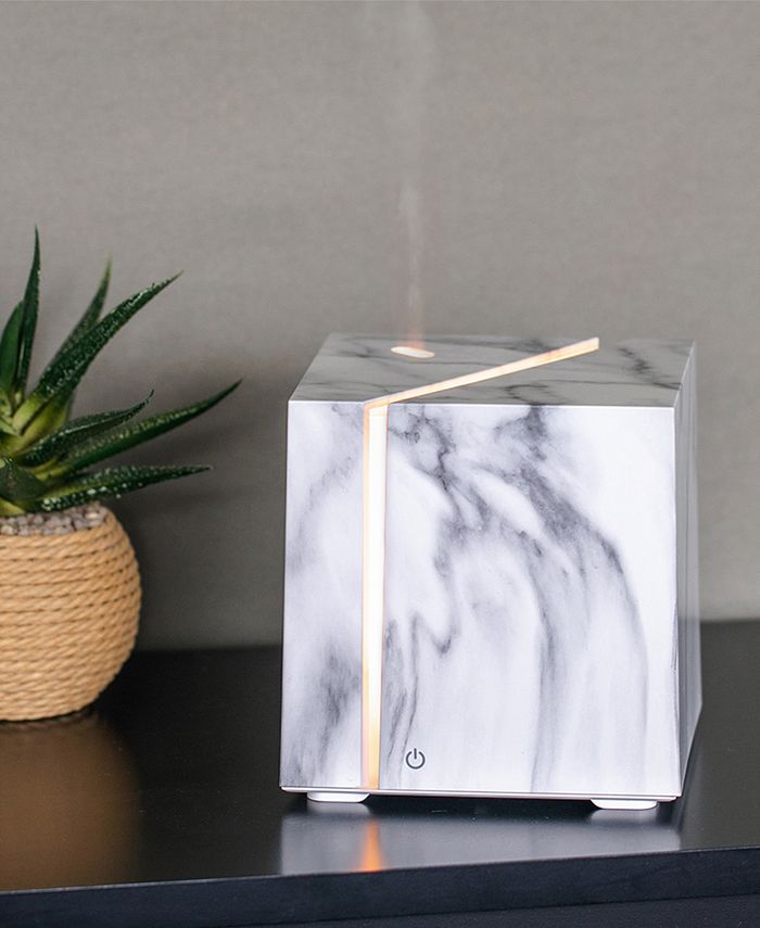 SpaRoom Onyx White Marble Ultrasonic Aromatherapy Diffuser - Macy's