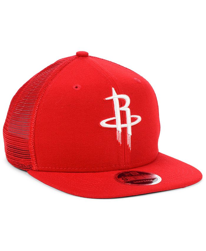 New Era Houston Rockets Dub Fresh Trucker 9FIFTY Snapback Cap - Macy's