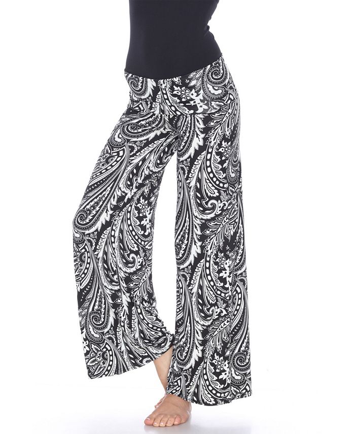White Mark Paisley Printed Palazzo Pants - Macy's