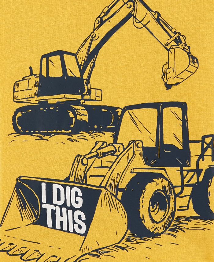 Carter's Baby Boys Dig-Print Cotton T-Shirt - Macy's