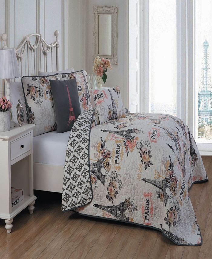 Avondale Manor Cherie 5-Pc. King Paris Quilt Set - Macy's
