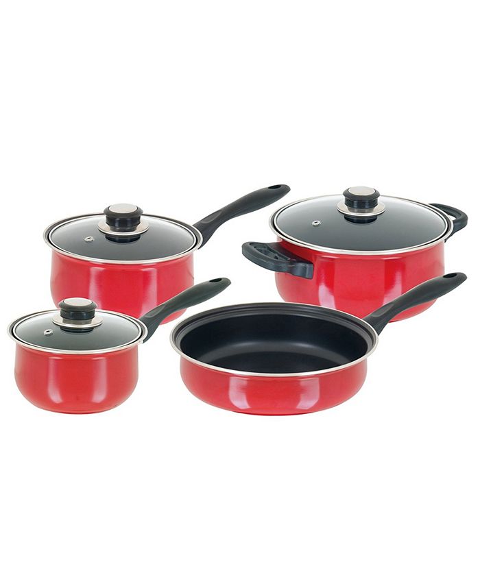 Gibson Sunbeam Newbrook 7 Piece Cookware Set - Macy's