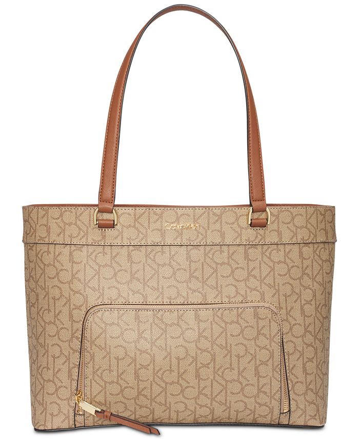 Calvin Klein Louise Signature Tote - Macy's