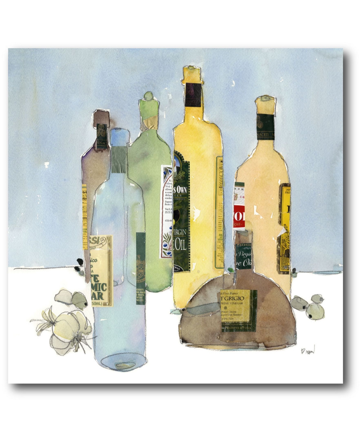 Click here for Courtside Market Garlic and Oil Ii 16 x 16 Gallery... prices