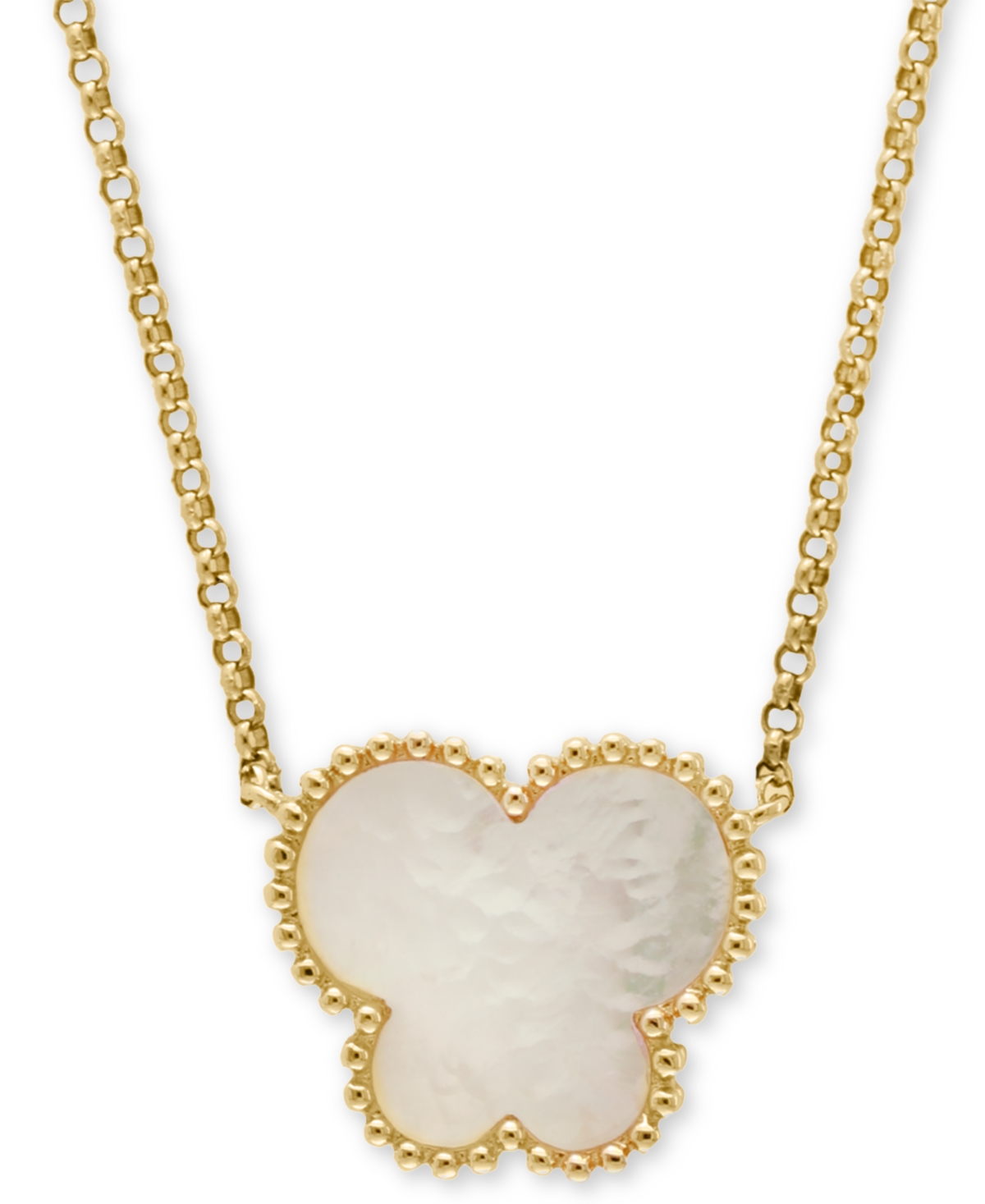 Click here for Effy Mother-of-Pearl Butterfly 18 Pendant Necklace... prices