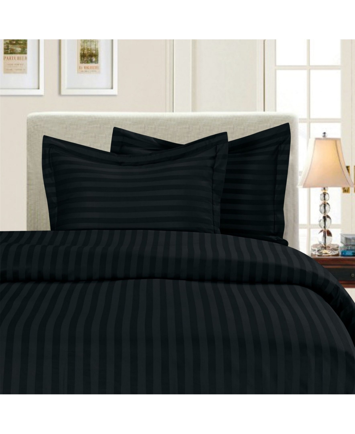 Click here for Elegant Comfort Luxurious Stripe Wrinkle-Free 3-Pc... prices