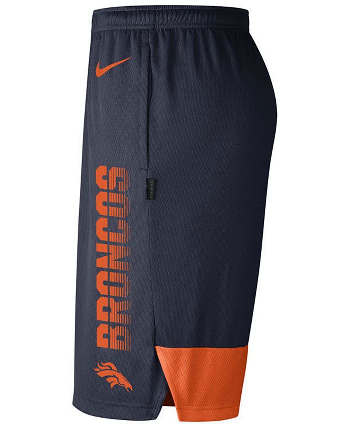 Nike Men's Denver Broncos Player Knit Breathe Shorts - Macy's