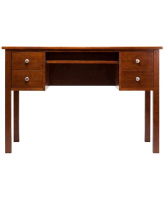 Emmett Writing Desk with Pull Out Keyboard and Two Drawers - Macy's