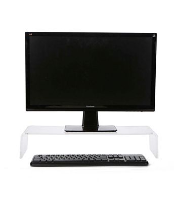Mind Reader Acrylic Monitor Stand Riser For Computer, Laptop, Imac ...