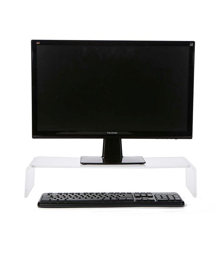 Mind Reader Acrylic Monitor Stand Riser For Computer, Laptop, Imac ...