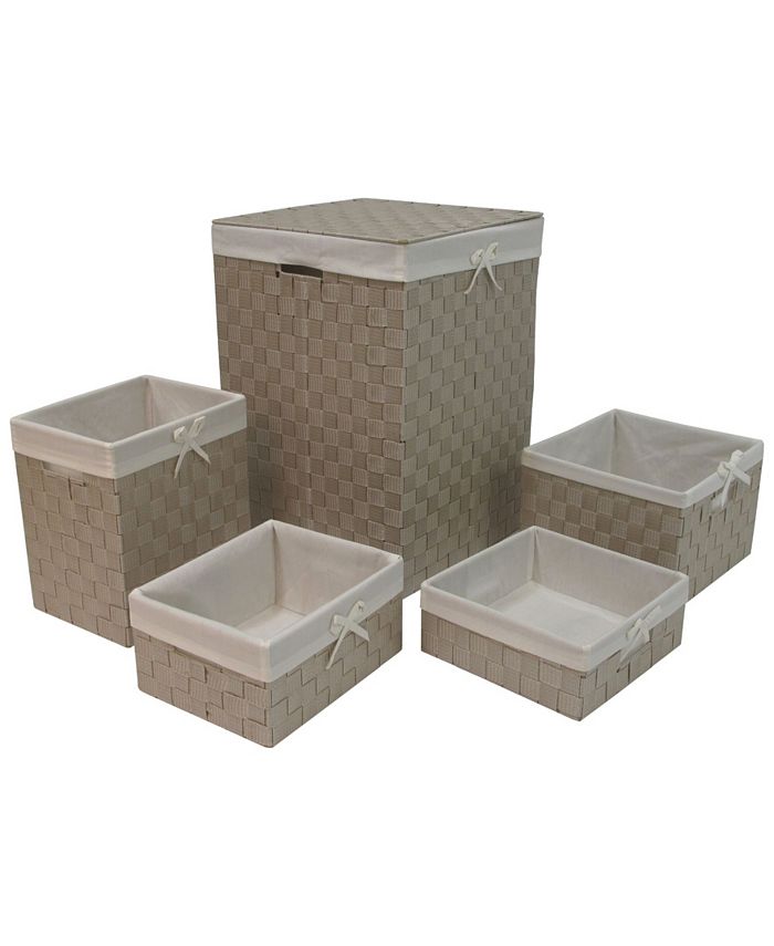Redmon Since 1883 Redmon 5 Piece Hamper and Basket Set - Macy's