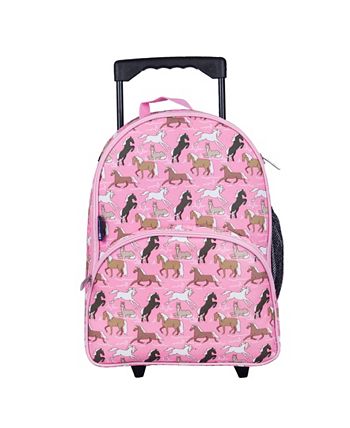 Wildkin Horses In Pink Rolling Luggage - Macy's
