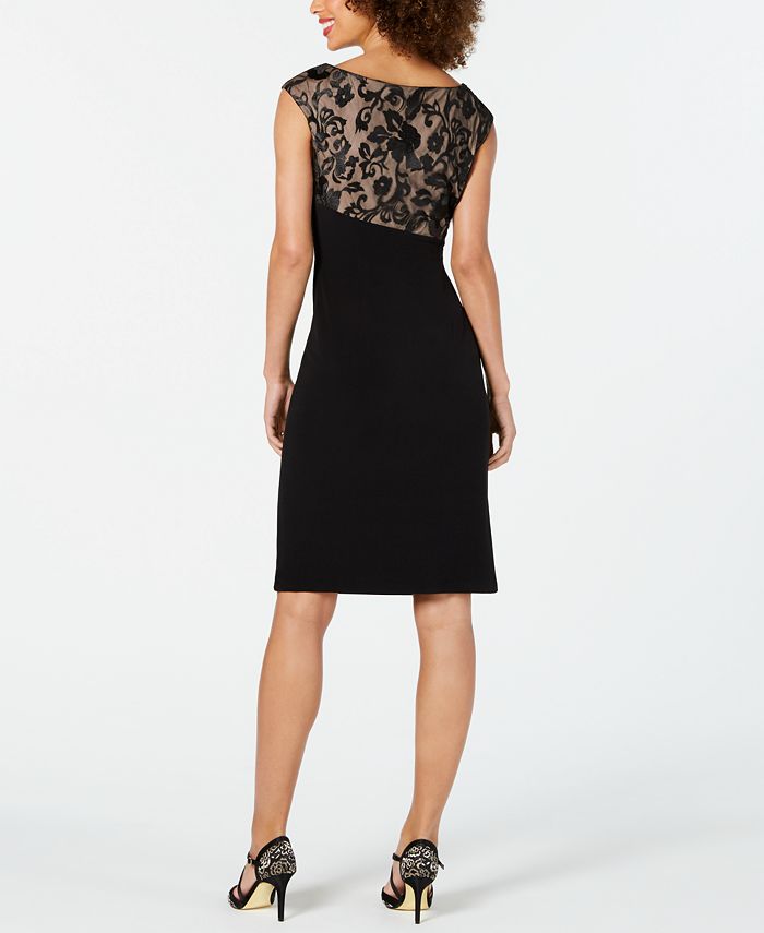 Connected Mesh Lace Dress - Macy's