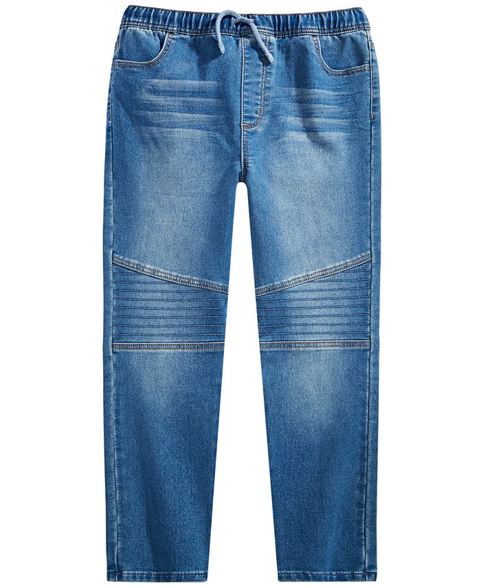 Epic Threads Big Boys Slim Straight Drawstring Waist New Moto Denim ...