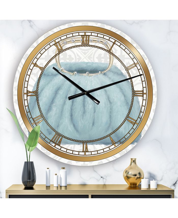 Designart Posh and Luxe Oversized Metal Wall Clock - Macy's