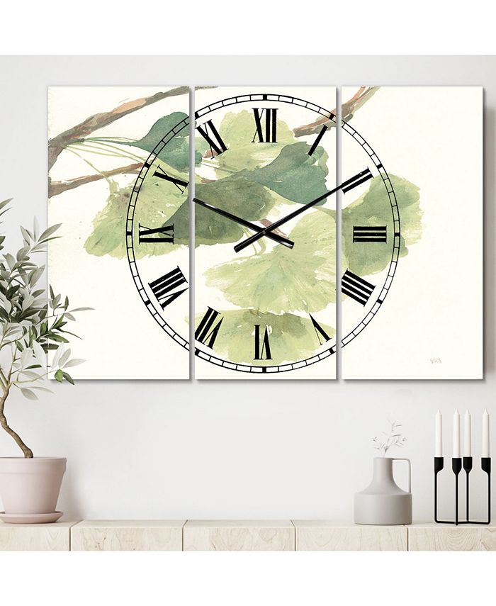 Designart Cabin and Lodge 3 Panels Metal Wall Clock & Reviews - Clocks ...