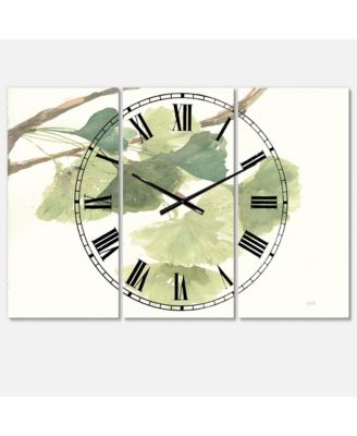 Designart Cabin and Lodge 3 Panels Metal Wall Clock - Macy's