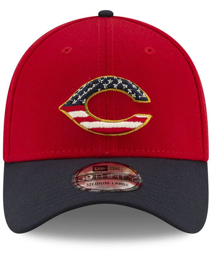 New Era Cincinnati Reds Stars and Stripes 39THIRTY Cap - Macy's