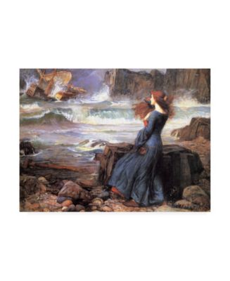John William Waterhouse Miranda the Tempest Canvas Art - 27" x 33.5 ...